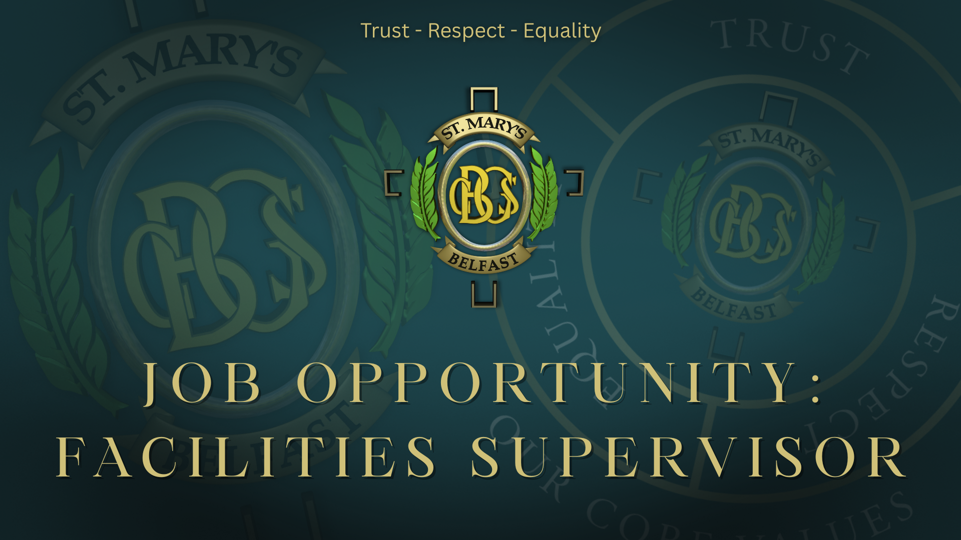 Job Opportunity - St Mary's CBGS Belfast