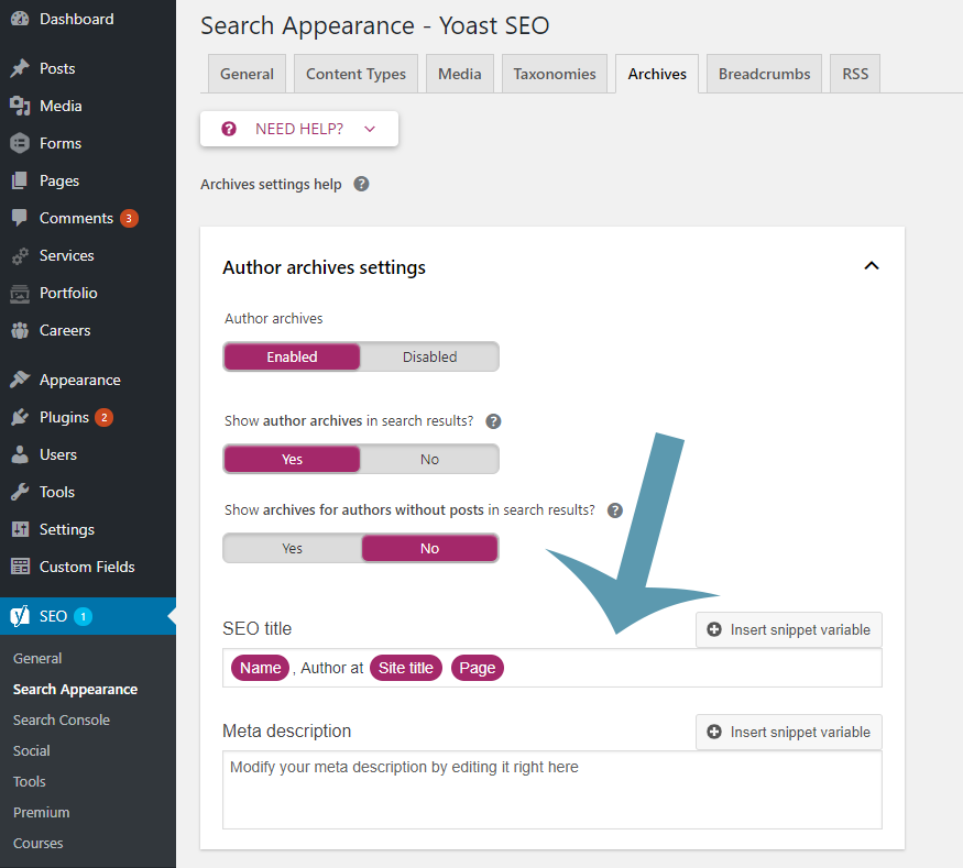 Yoast SEO How To Change Your WordPress Title Meta Description 